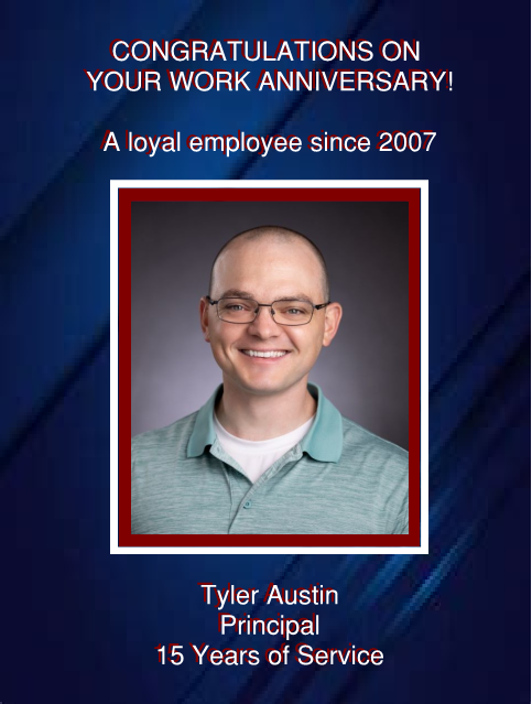Tyler Austin - 15 Years of Service | Racey Engineering